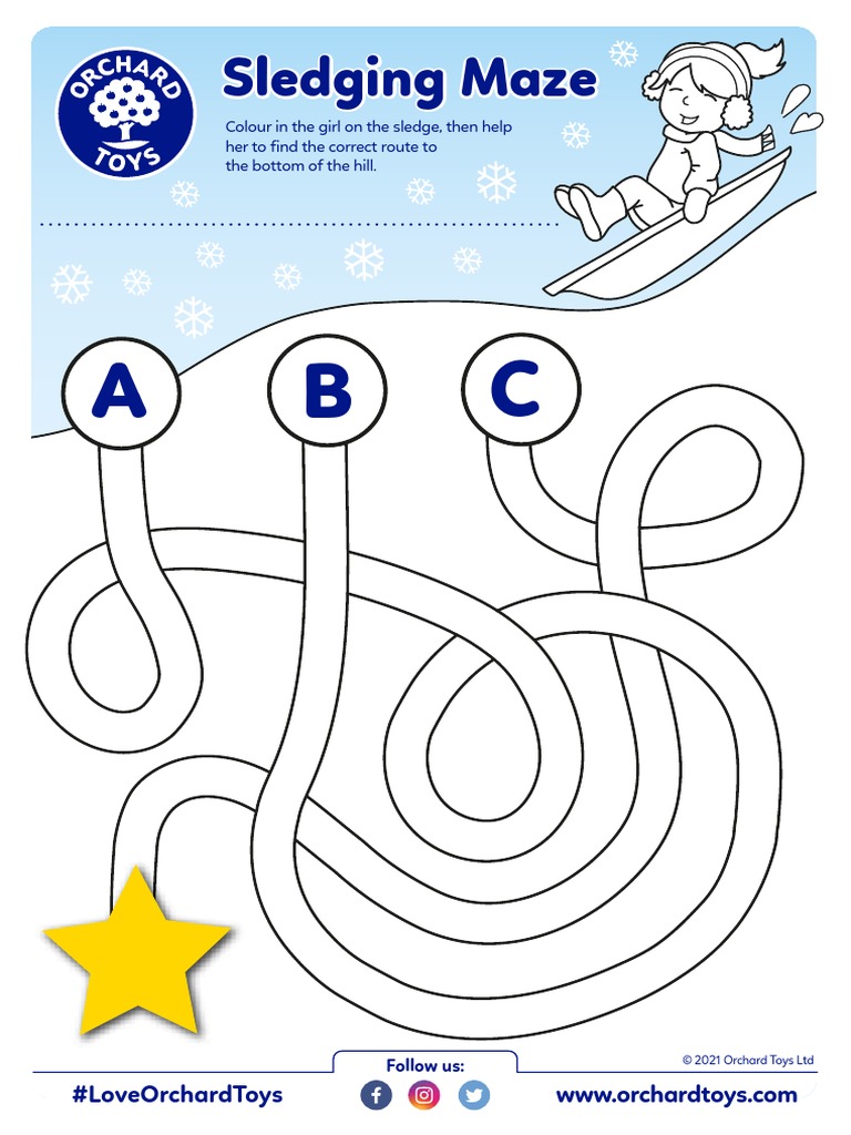 Sledging Maze Activity Sheet | PDF