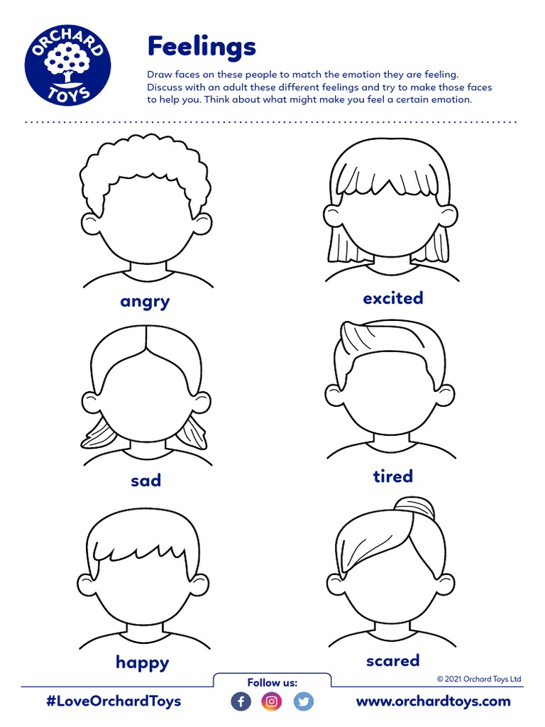 Draw Feelings Activity Sheet | PDF