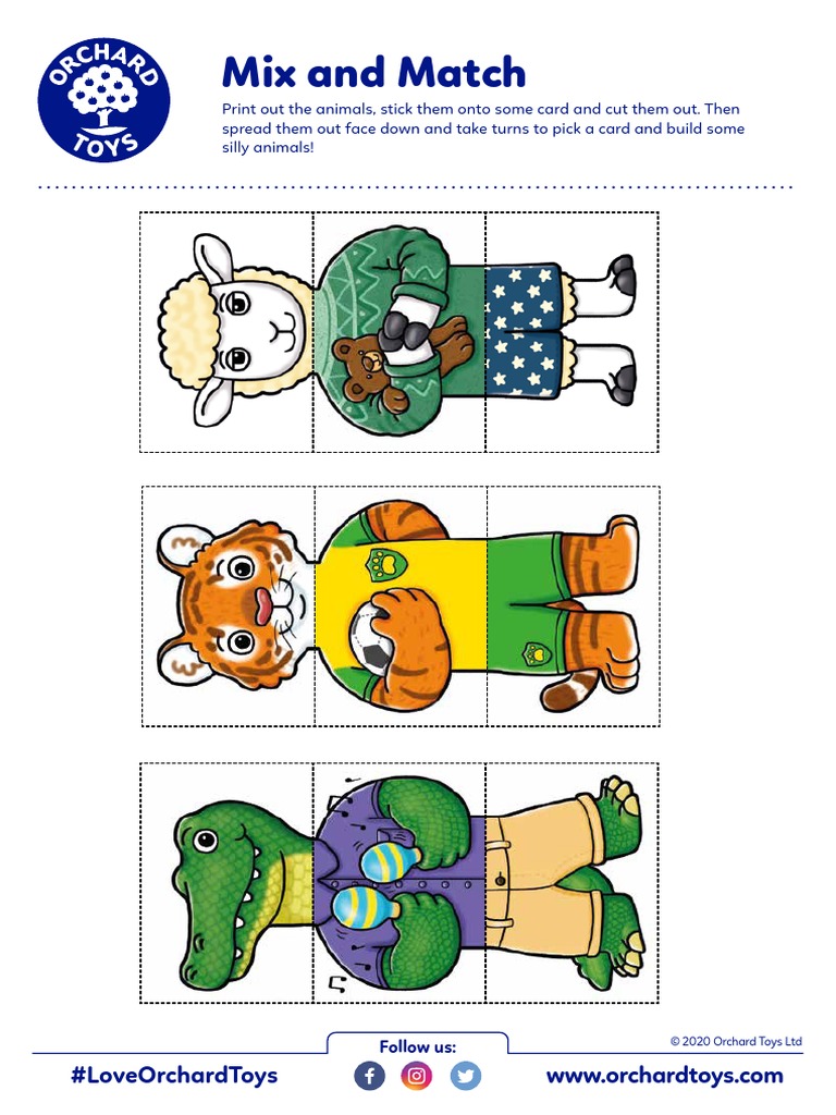 Mix and Match Activity Sheets | PDF