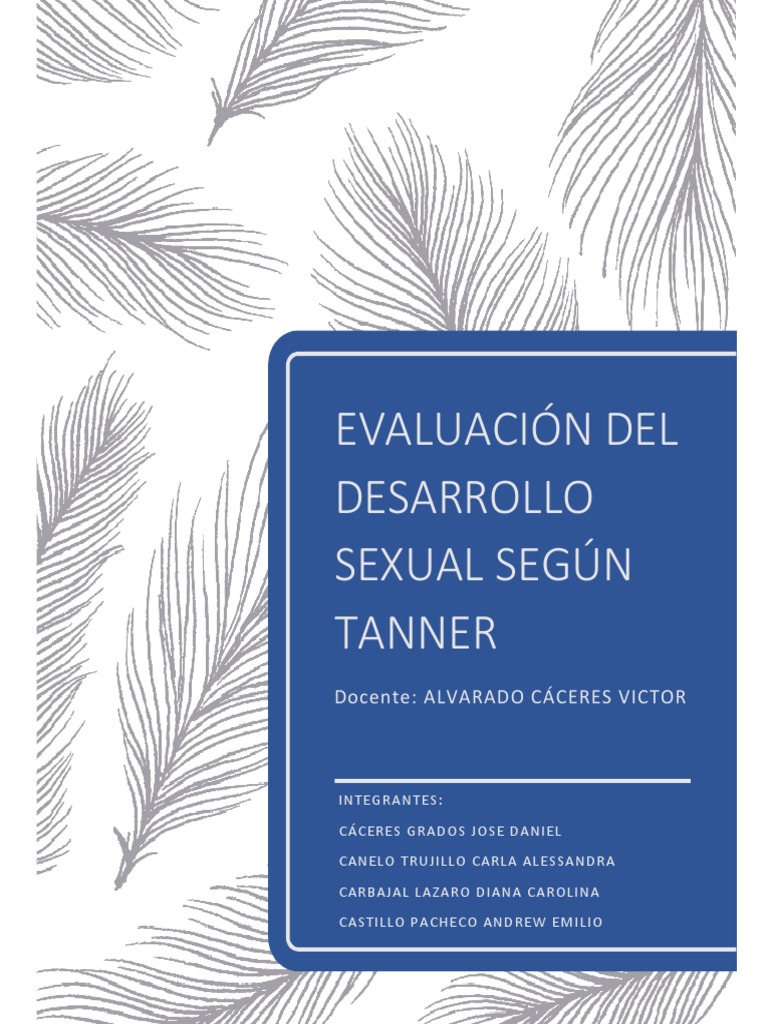 Evaluación Del Desarrillo Sexual Según Tanner | PDF | Adolescencia ...