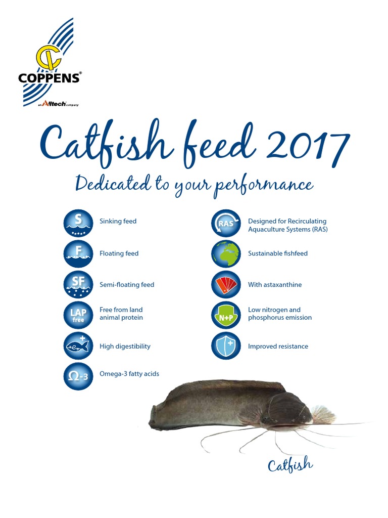 Coppens Catfish Feed 2017 | PDF | Omega 3 Fatty Acid | Fish Oil