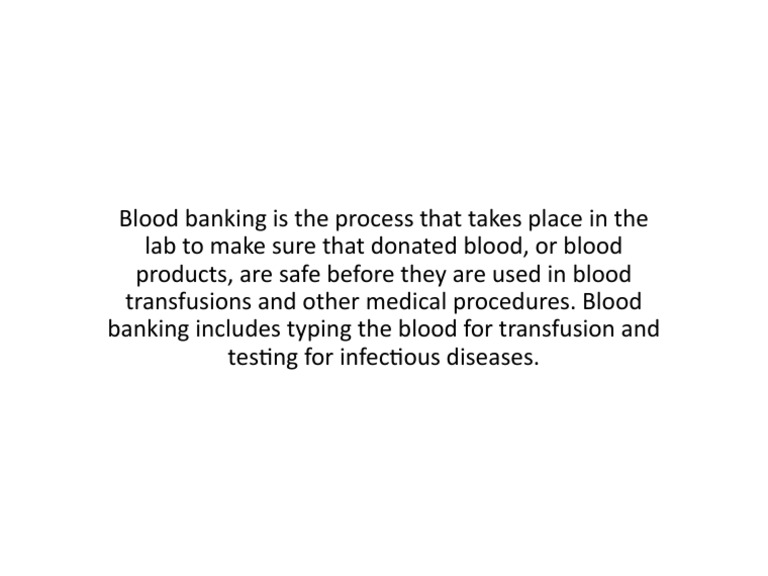 Blood Banking | PDF