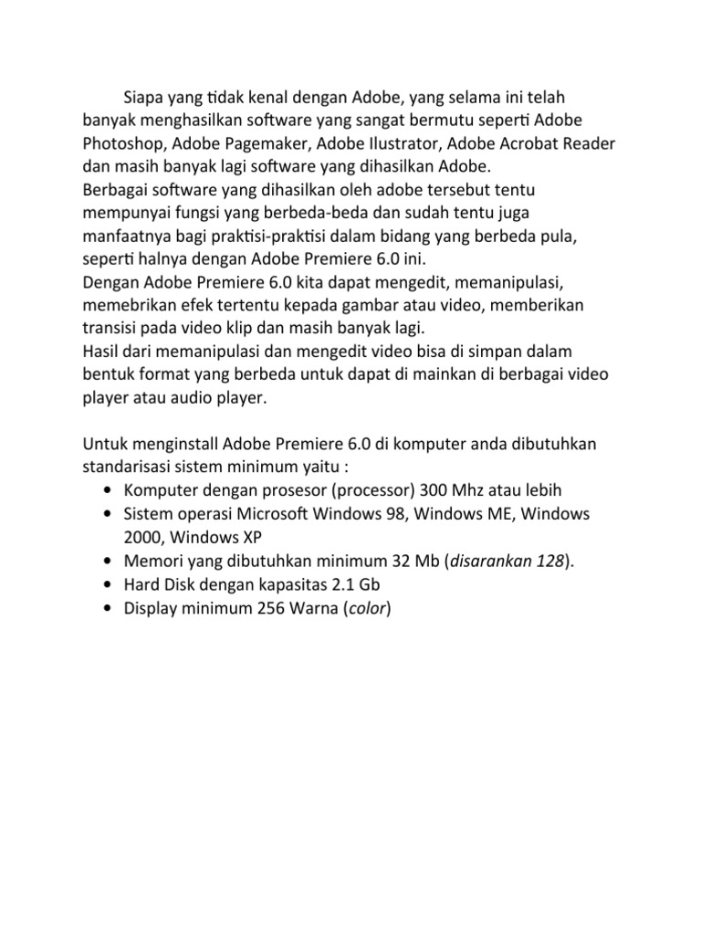 Adobe Premiere | PDF