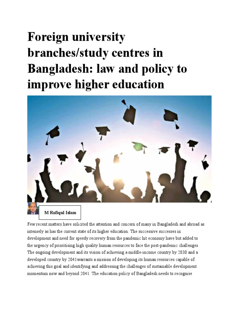 Monash University Branch in Bangladesh | PDF | University | College