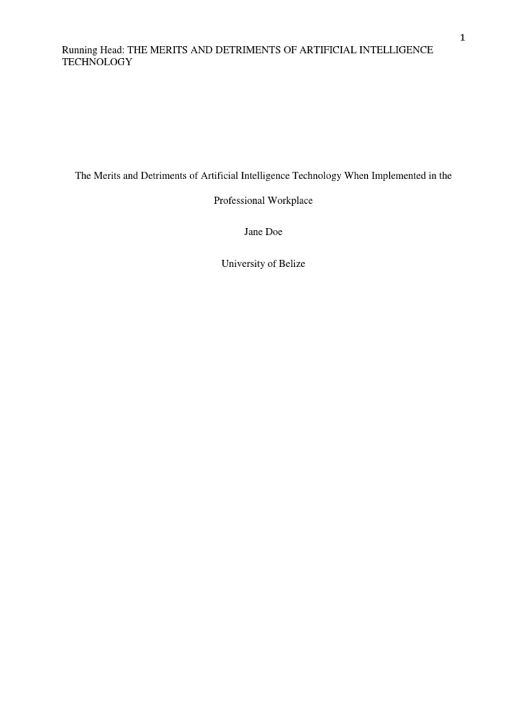 Argument Essay 2 Artificial Intelligence | PDF | Artificial ...
