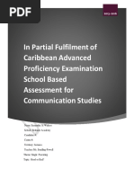 Math Sba Sample 1 | PDF | Chart | Track And Field