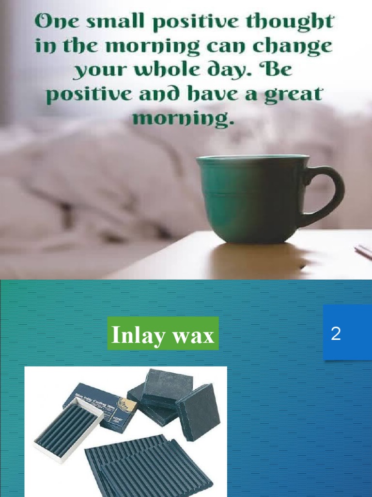 Inlay Wax 9 | PDF | Thermal Expansion | Wax