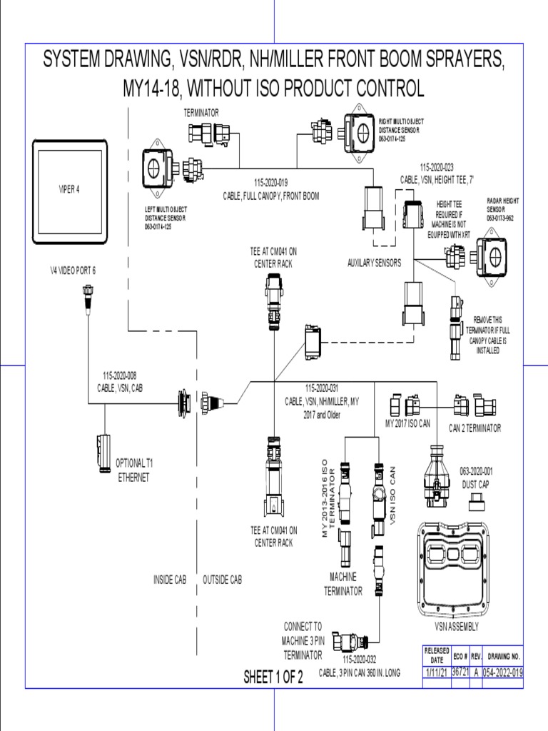 054-2022-019-A - VSN-RDR, NH-Miller Front Boom Sprayers MY2014-18 ...