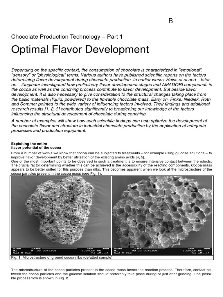 Optimal Flavor Development: Chocolate Production Technology - Part 1 ...