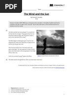 Reading Comprehension Worksheet The Wind and The Sun | PDF | Wound | Nature