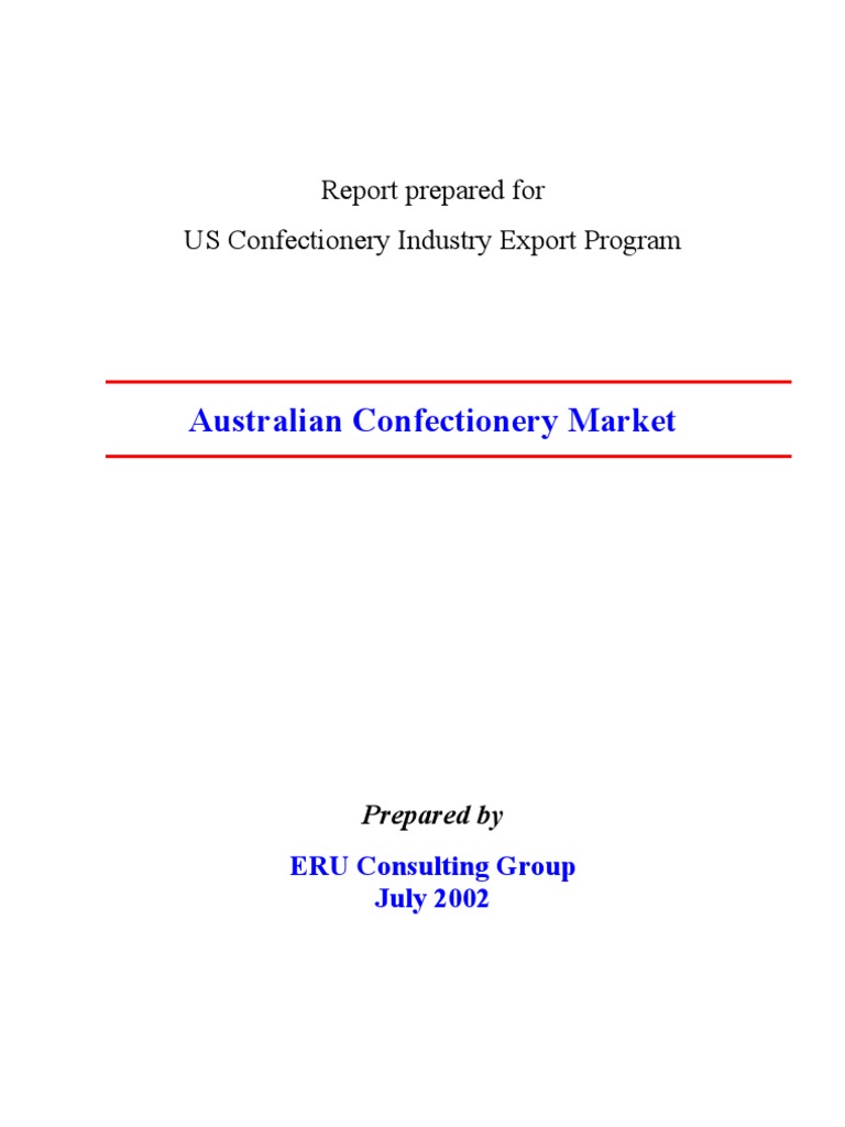 Australia Report | PDF | Grocery Store | Balance Of Trade
