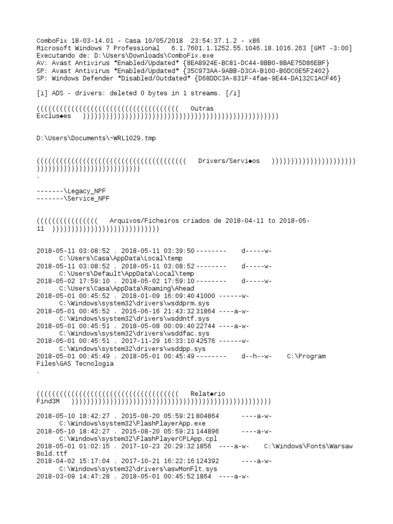 ComboFix Report | PDF | Microsoft Windows | Computer File