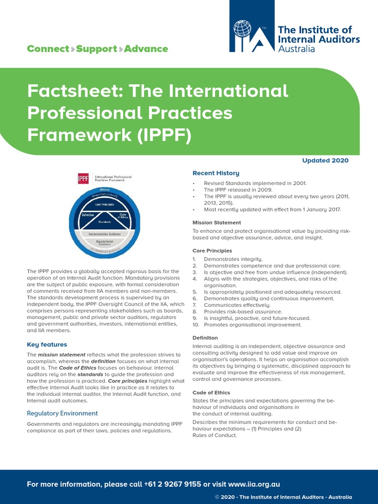 Factsheet: The International Professional Practices Framework (IPPF ...