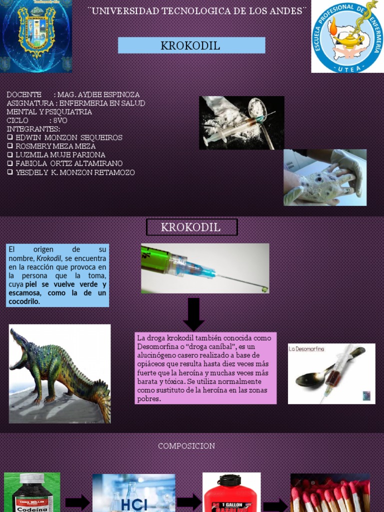 Droga Krokodil | PDF | Heroína | Drogas