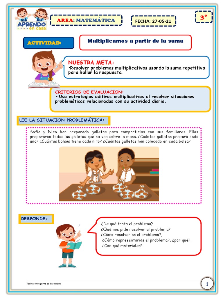 Multiplicación Como Suma Repetitiva | PDF | Cognición | La naturaleza ...