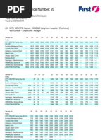 Timetable X51-X53 | PDF | Bus Transport | Routes
