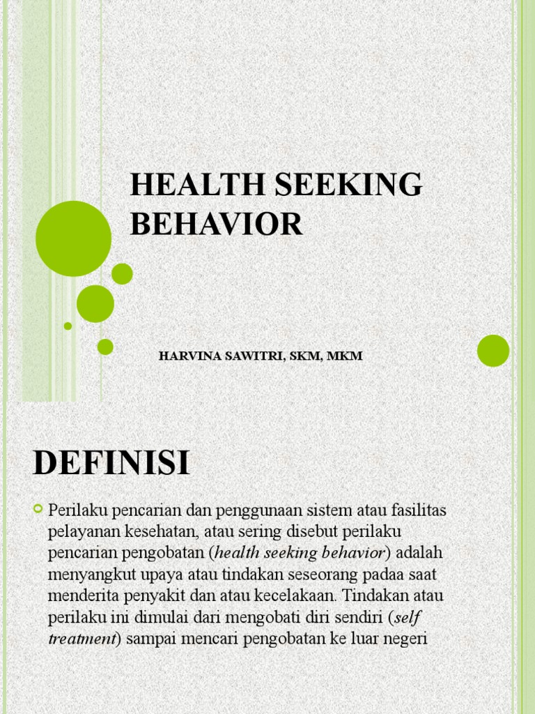 II.12 Health Seeking Behavior | PDF