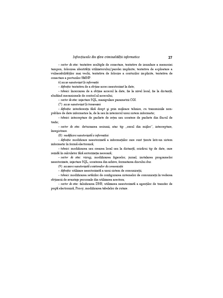 Infractiunile Din Sfera Criminalitatii Informatice Editia A 3 A Ionita ...