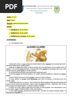 Fabula El Zorro y La Cigüeña | PDF | Fábula