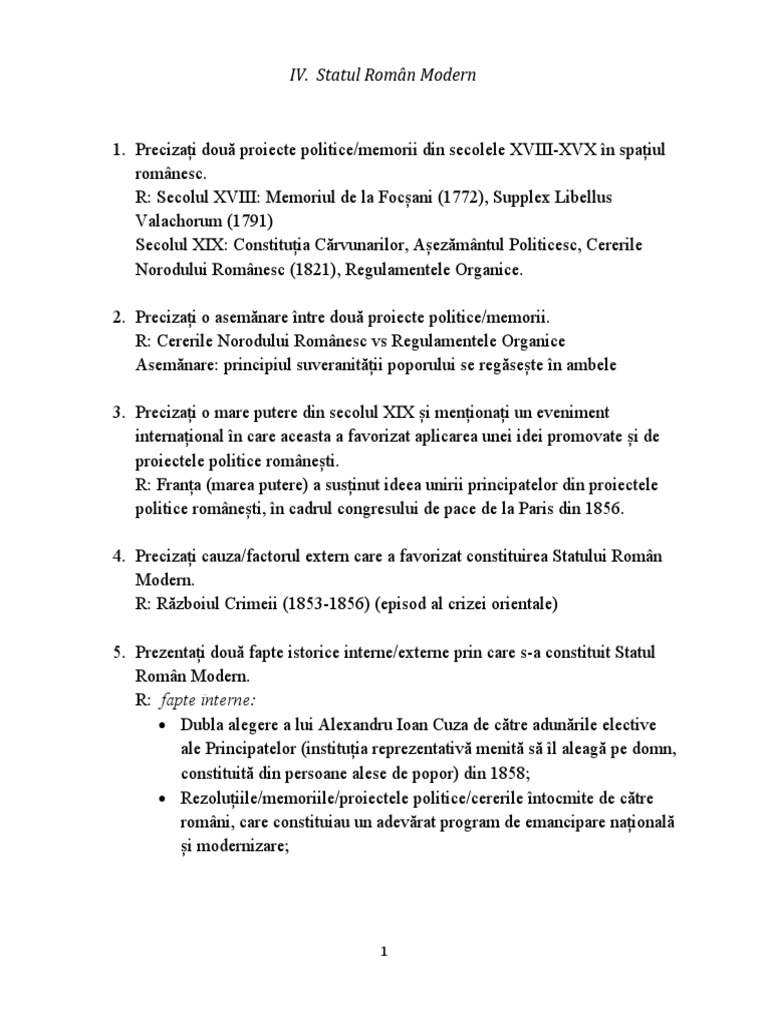 Statul Roman Modern | PDF