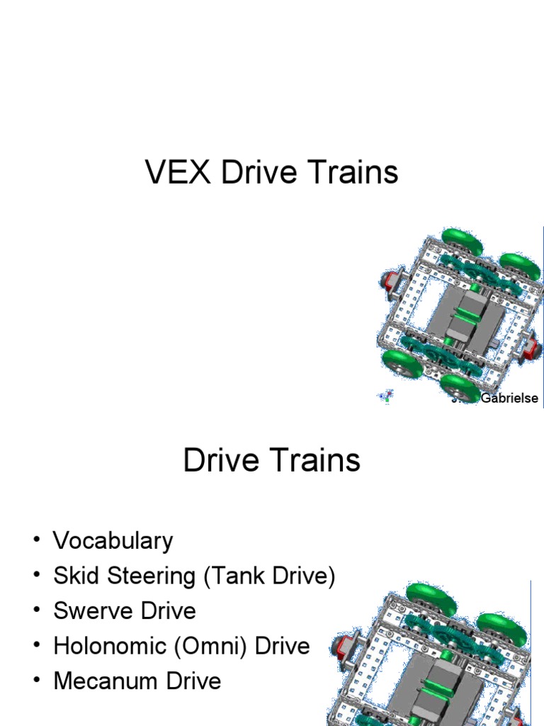 VEX Drive Trains: J.M. Gabrielse | PDF