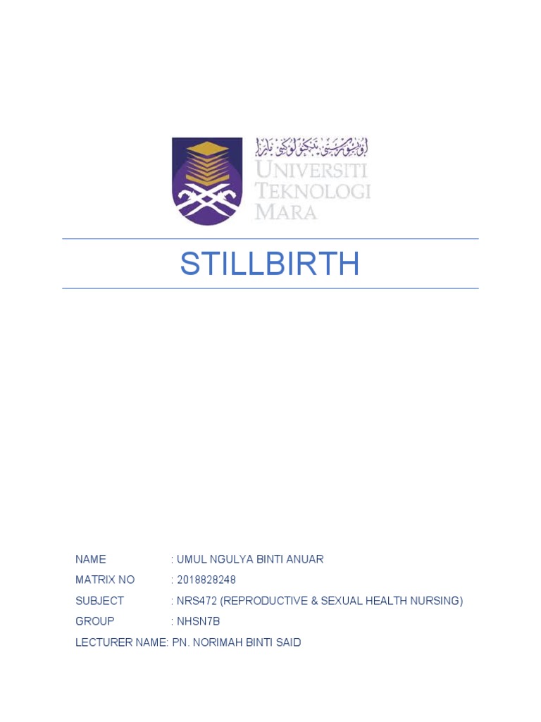 Stillbirth Final | PDF | Pregnancy | Diabetes