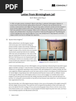 Color Coded Rhetorical Analysis of Letter From Birmingham Jail | PDF ...