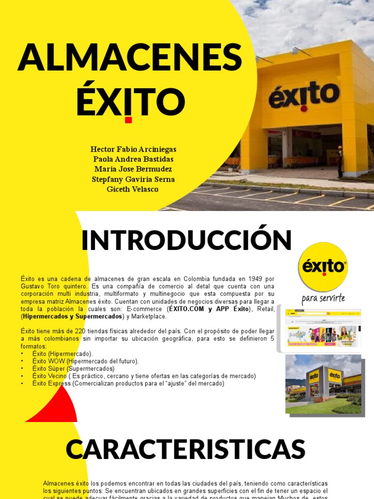 Almacenes Éxito: Estrategias y Formatos | PDF | Business | Economias