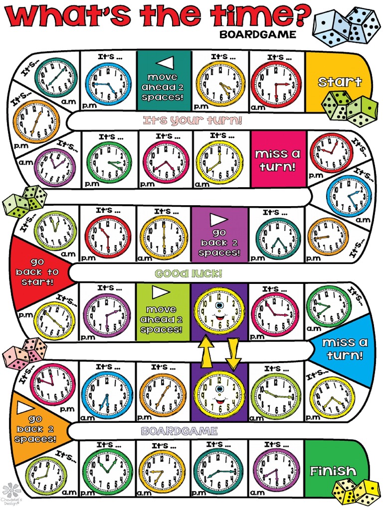 Telling The Time Game Pdf