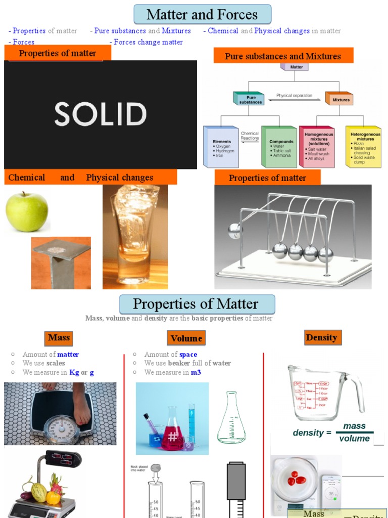 Matter and Forces 5 Primary | PDF | Mixture | Chemical Substances