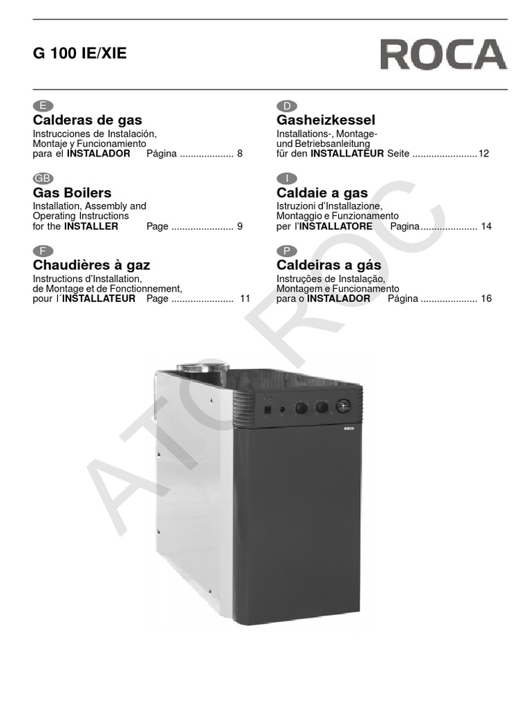 Roca NG100 - 110 | PDF | Propane | Industrial Gases