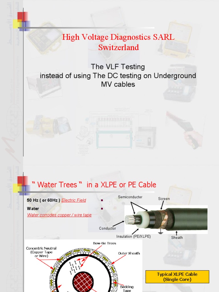 High Voltage Diagnostics SARL Switzerland: The VLF Testing Instead of ...