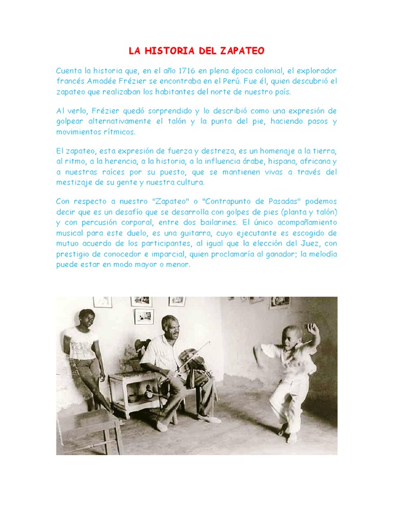 La Historia Del Zapateo | PDF