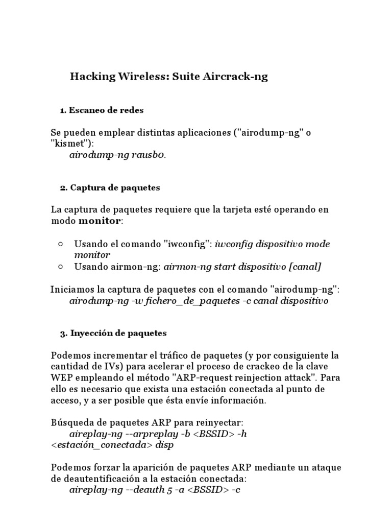 AirCrack-ng (Tutorial) | PDF | Informática