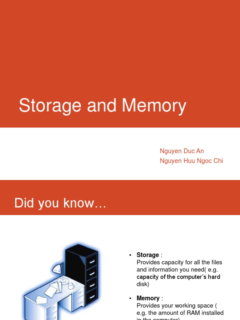 Computer Storage Devices | PDF | Computer Data Storage | Random Access Memory