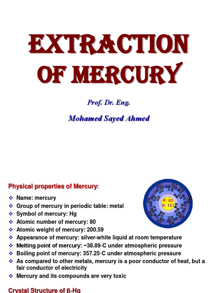 HG Extraction 2 | PDF | Mercury (Element) | Mill (Grinding)