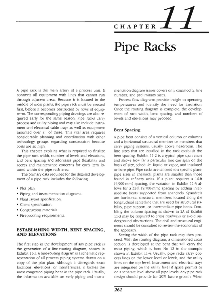 11 Pipe Racks | PDF | Pipe (Fluid Conveyance) | Precast Concrete