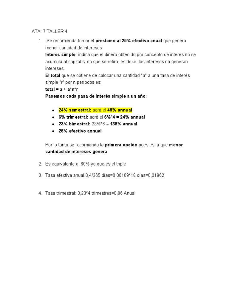 ATA 7 Taller 4 | PDF