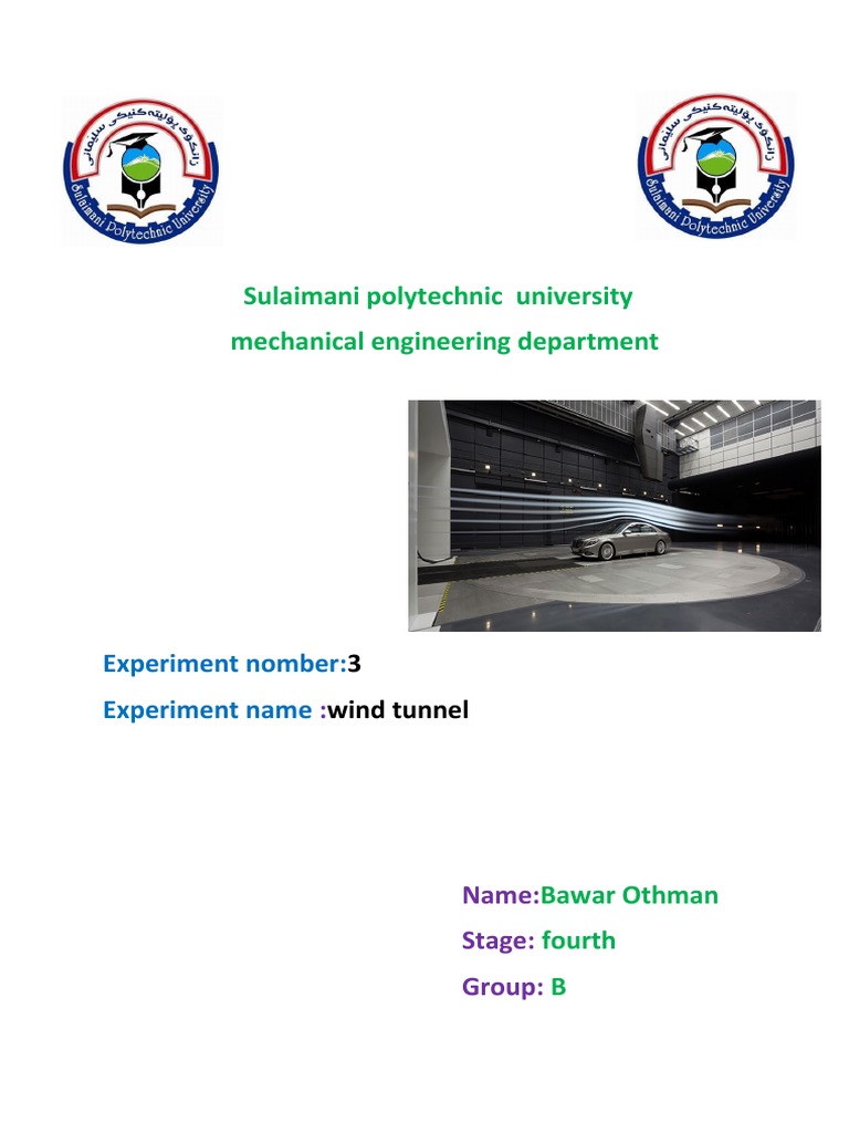 Sulaimani Polytechnic University Mechanical Engineering Department ...