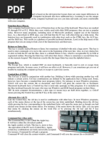 Parts and Functions of The Computer Keyboard | PDF | Cursor (User Interface) | Computer Keyboard