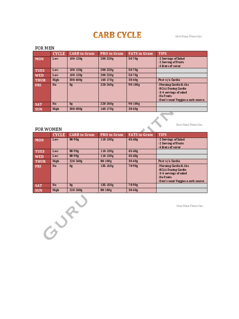 Carb Cycle | PDF