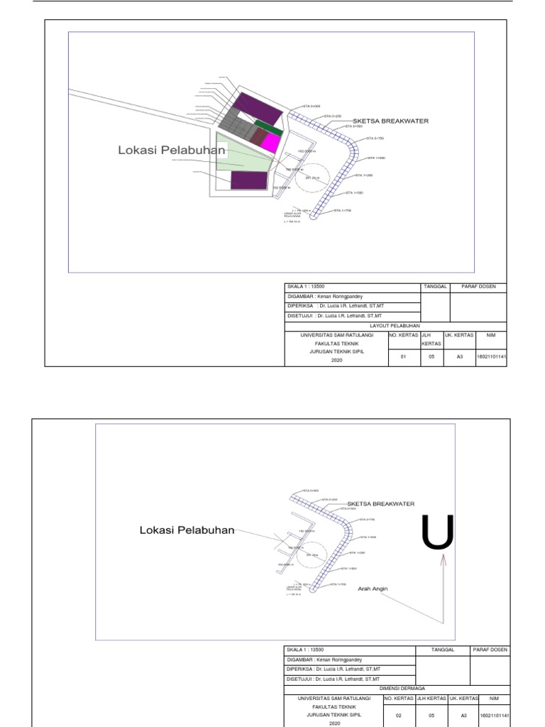 Layout dan Desain Pelabuhan 2020 | PDF