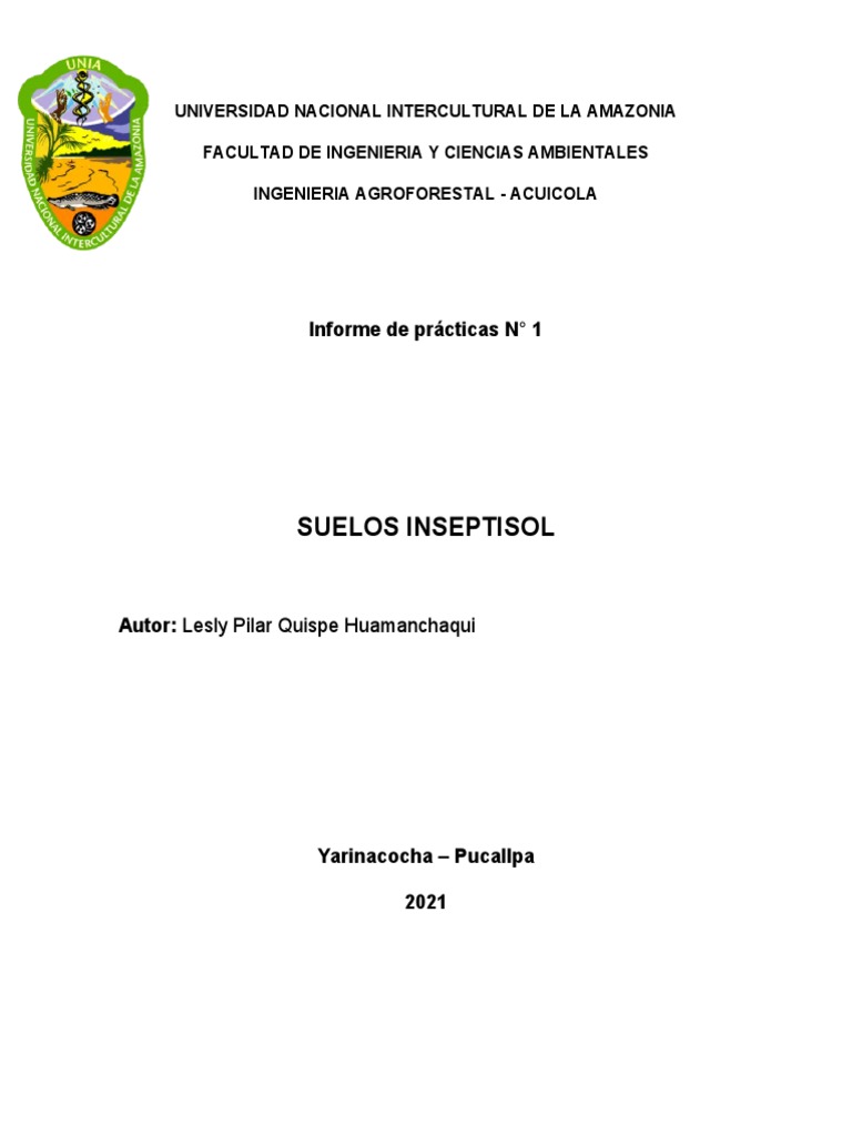 Características de Suelos Inceptisoles | PDF | Suelo | Clima