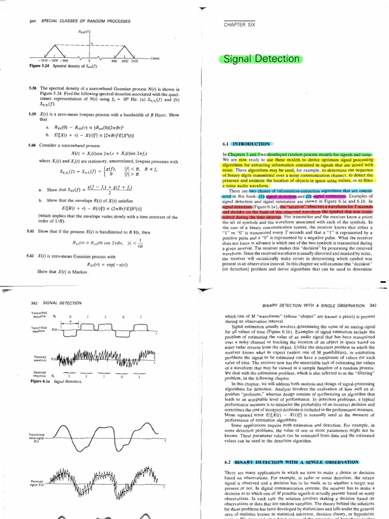 Chapter 6 - Random Signals | Download Free PDF | Statistical Hypothesis ...