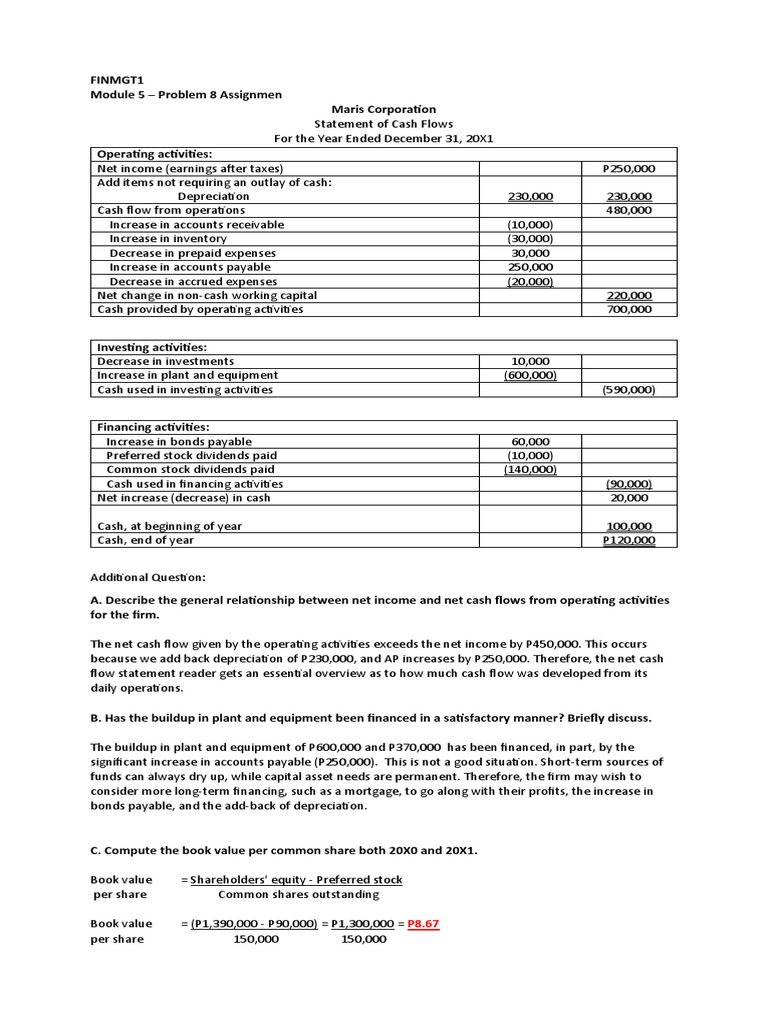 FINANCIAL MANAGEMENT Assignment | PDF | Book Value | Financial Markets