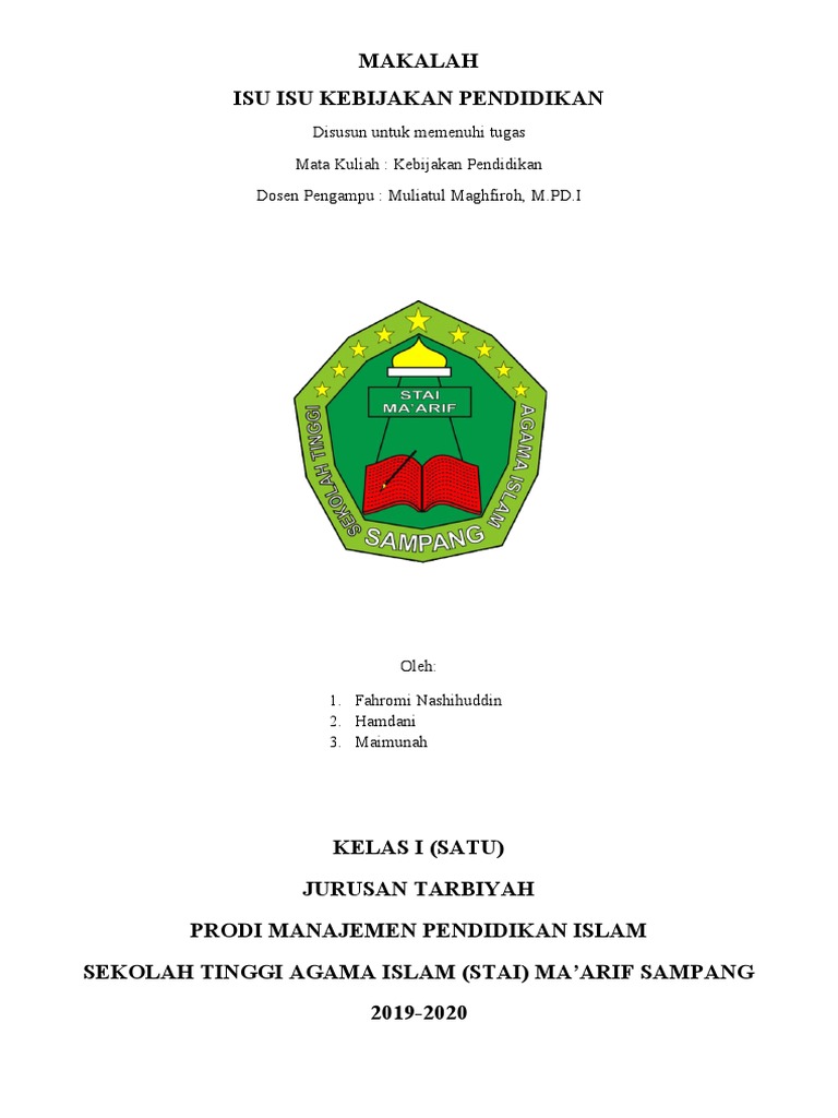 Isu Kebijakan Pendidikan di Indonesia | PDF