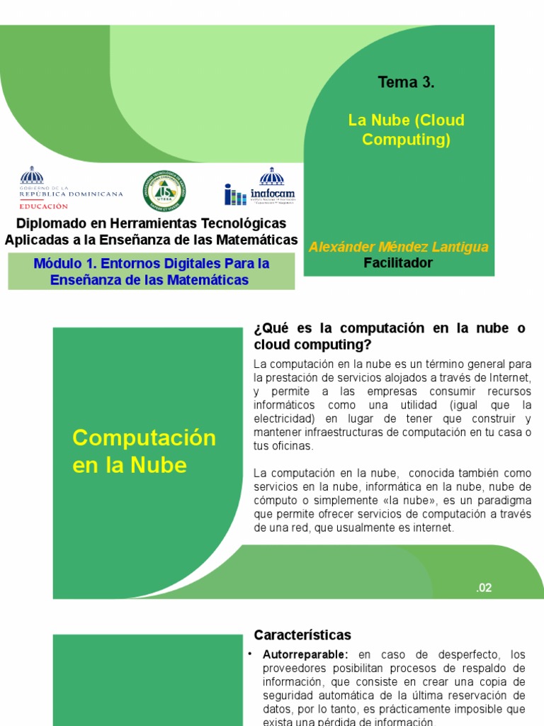Tema III. La Nube (Cloud Computing) | PDF | Computación en la nube ...