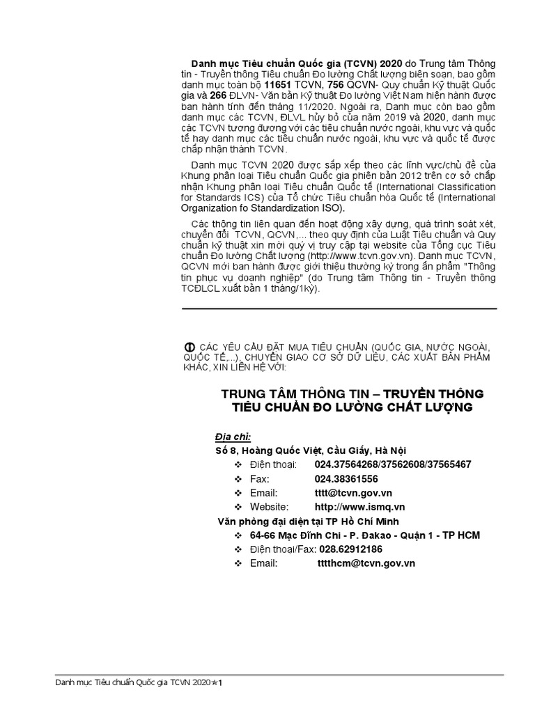 TCVN 2020 - 30122020 | PDF