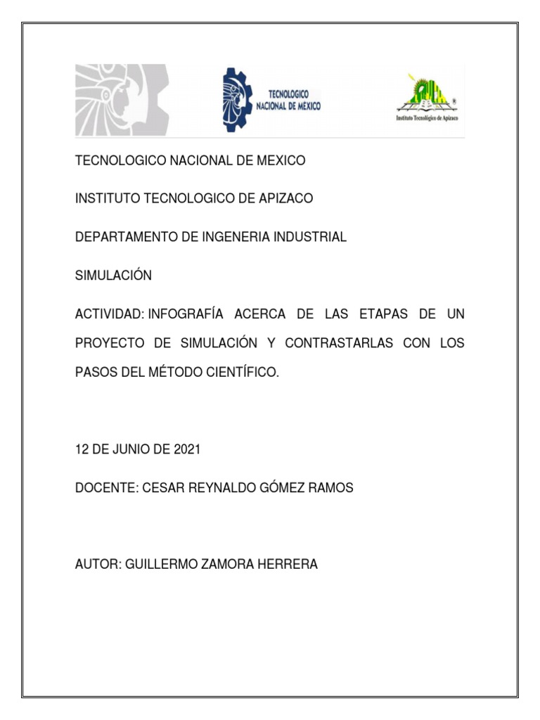 Etapas de Un Proyecto de Simulación Guillermo | PDF | Simulación ...
