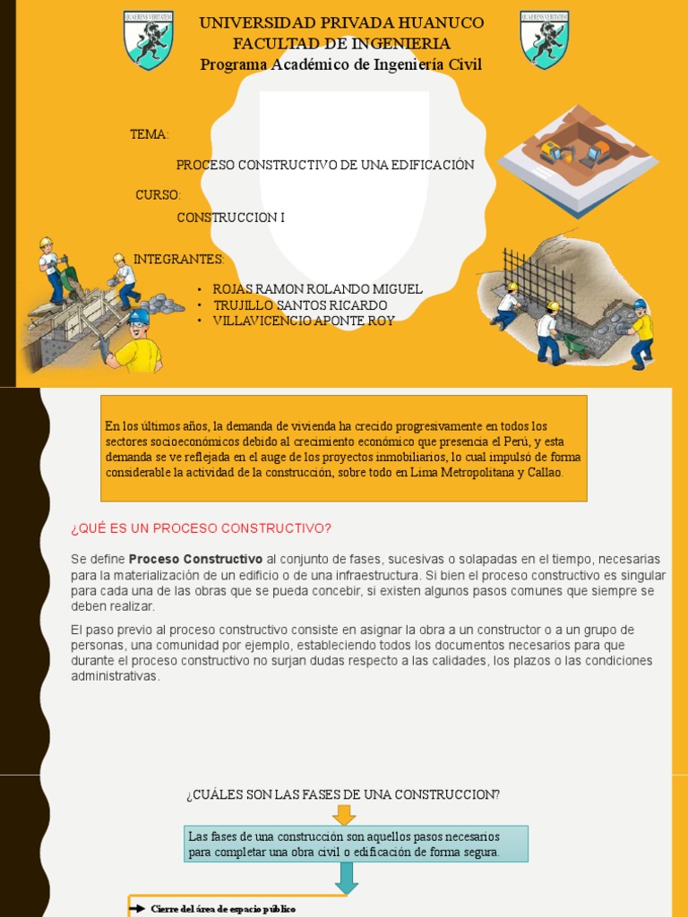 CONSTRUCCION 1 - Proceso Constructivo | PDF | Puente | Sectores Economicos